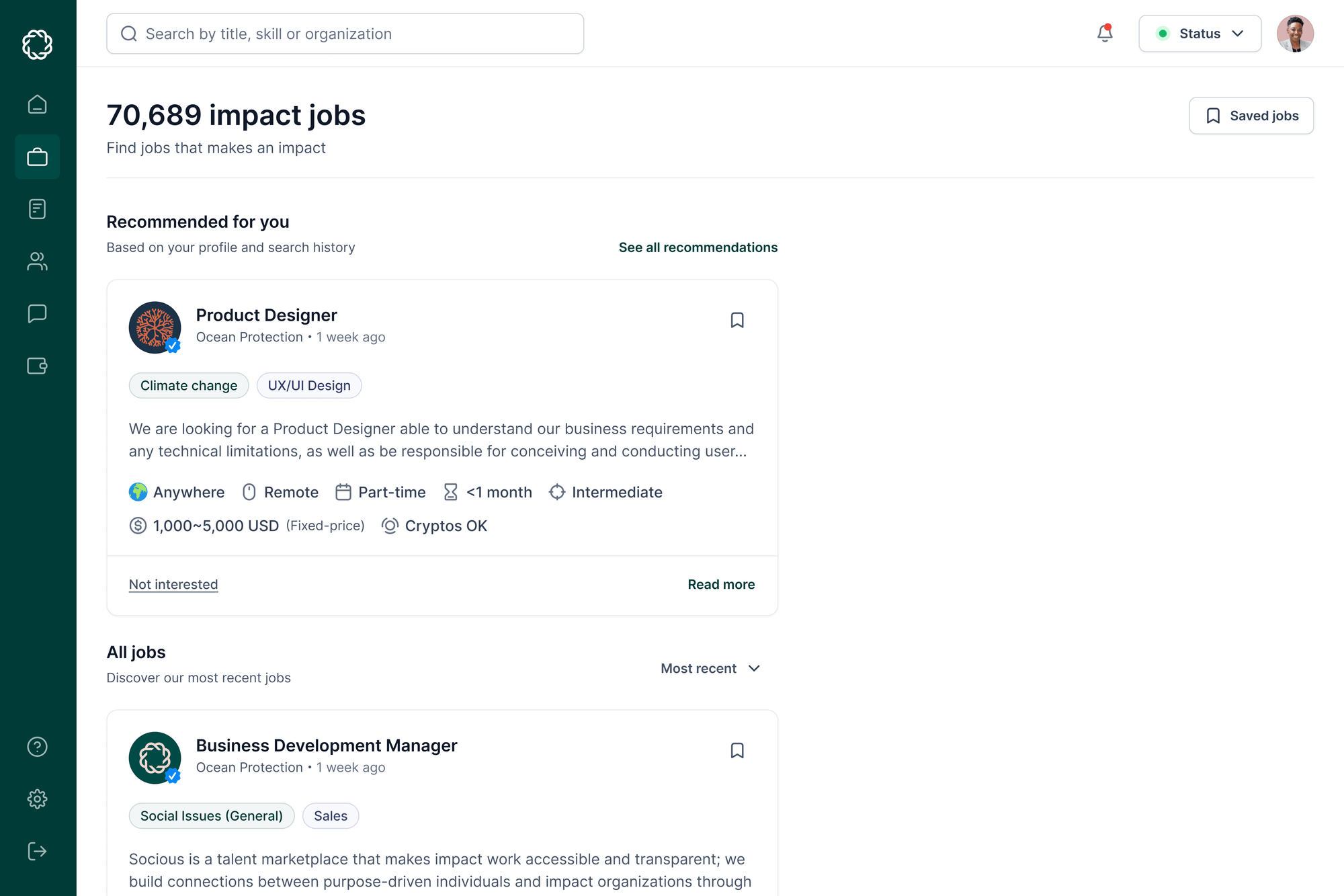 Socious Work - Find Jobs that Make a Difference