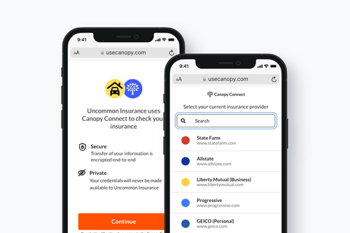 Canopy Connect for Insurance Agents | Collect Insurance Info