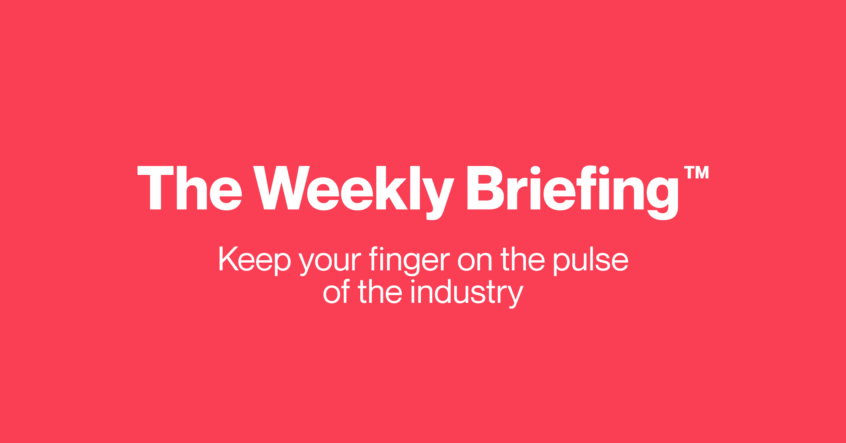 RevThink - The Weekly Briefing