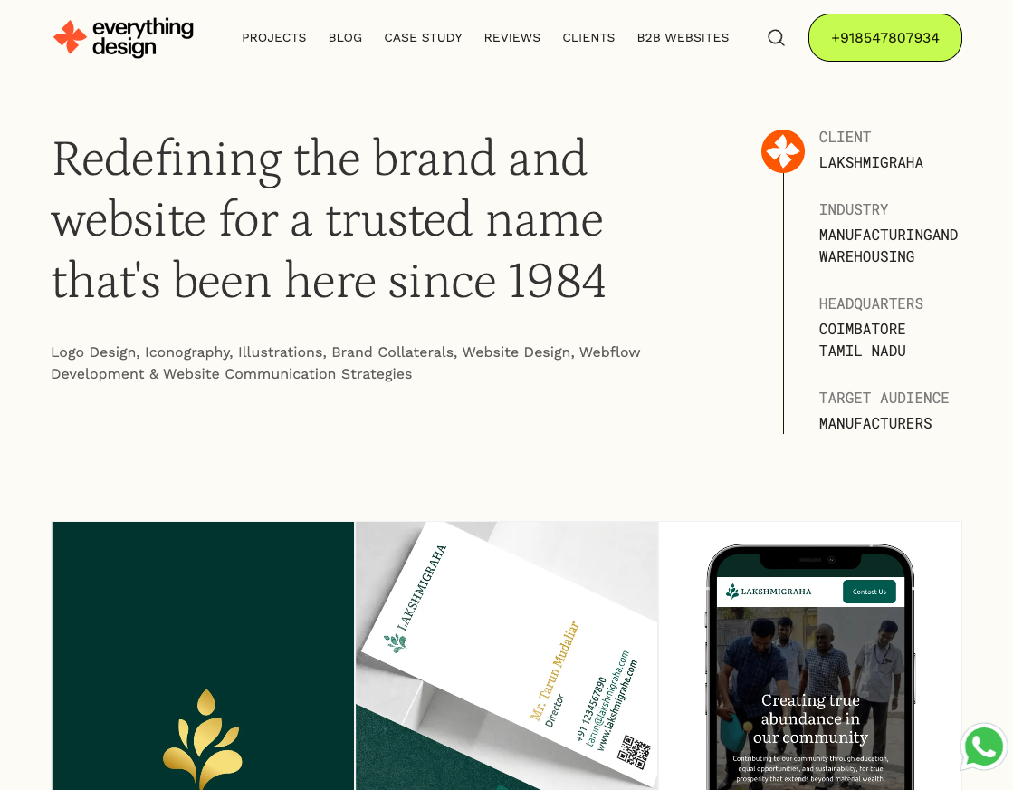 Lakshmigraha Branding, Web Design & Web Development Case Study