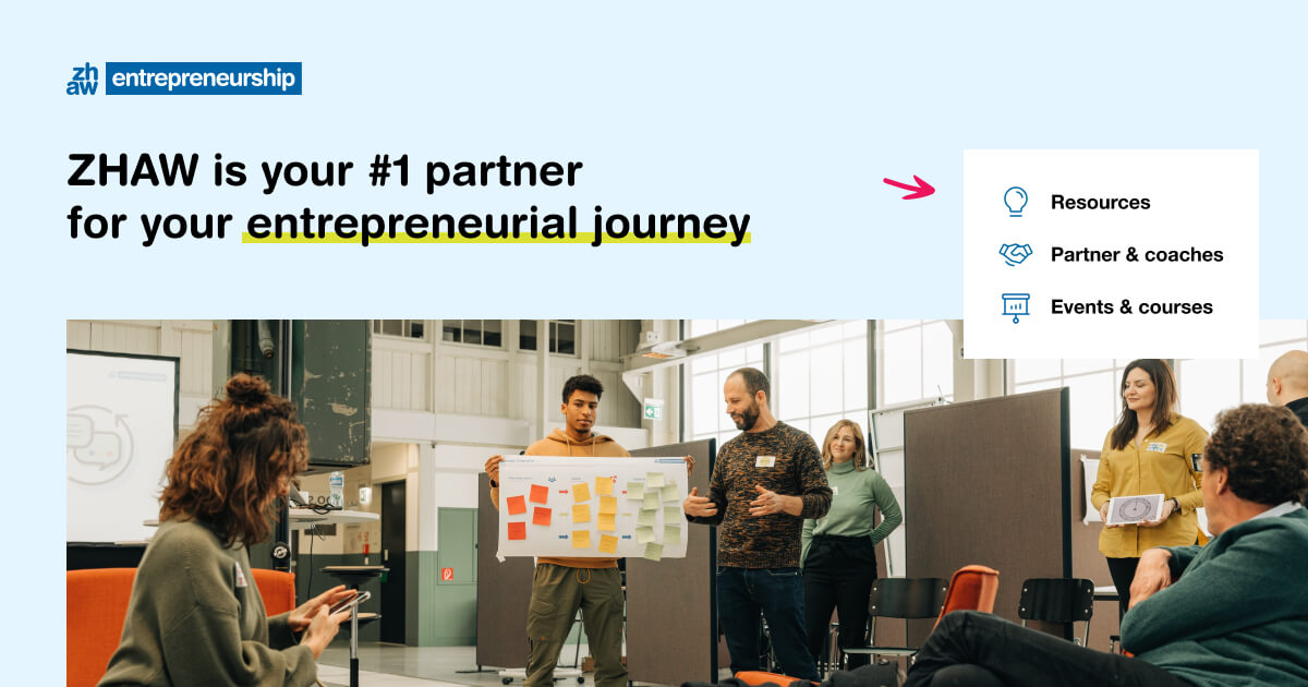 ZHAW entrepreneurship – #1 Partner for your career