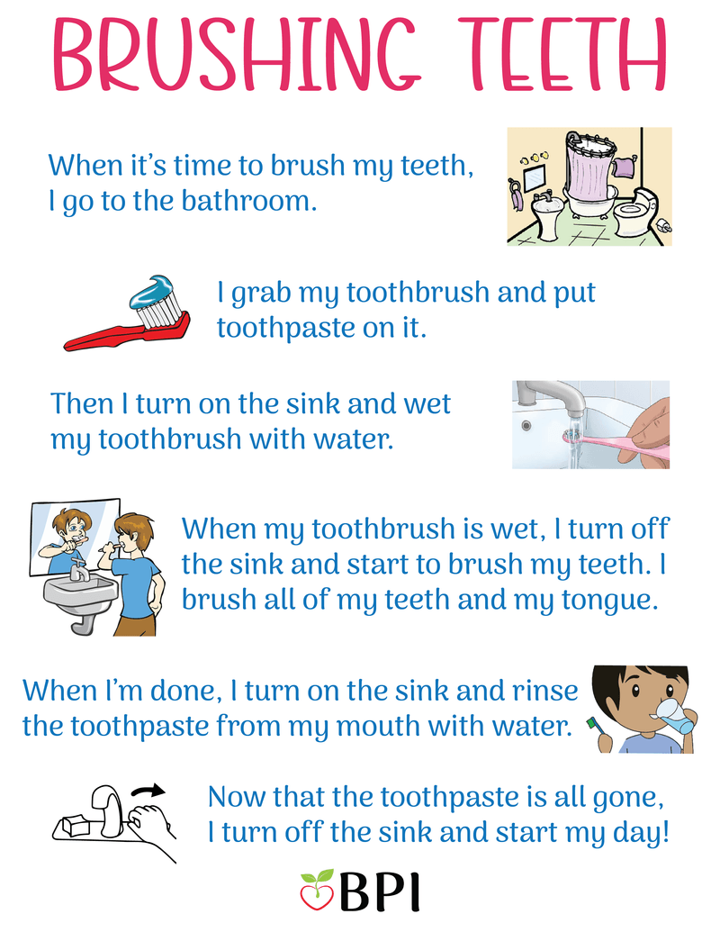 Brushing Teeth Social Story
