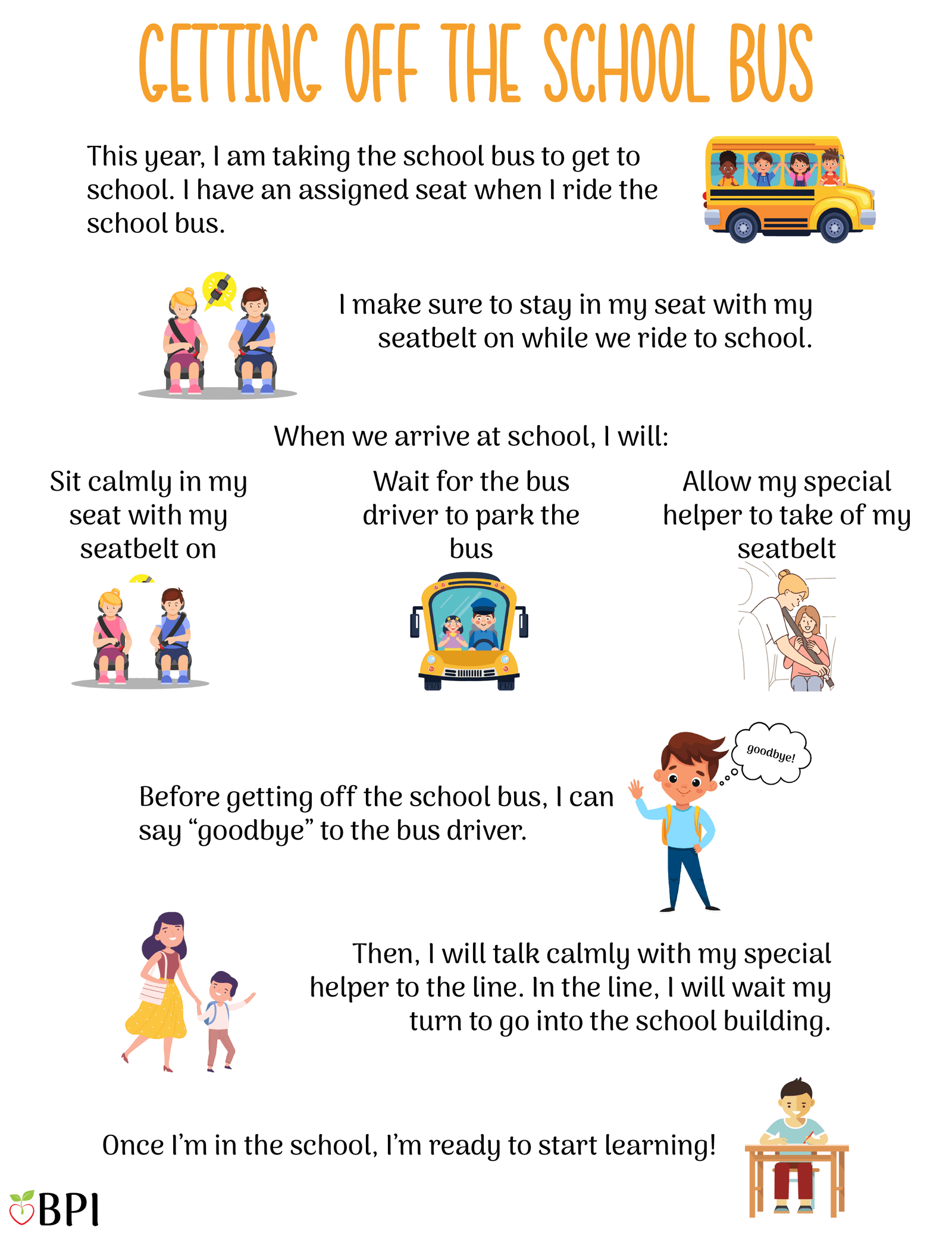 Getting Off The School Bus