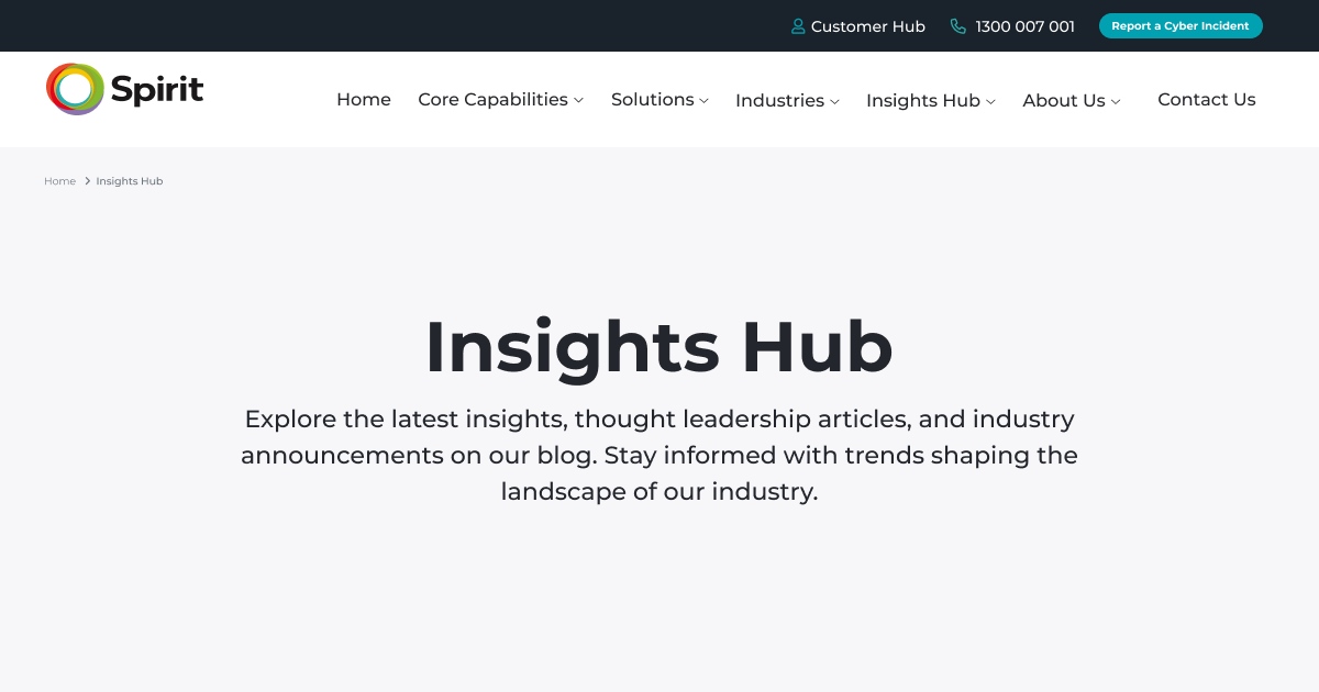 Modern Technology Solutions and Insights | Spirit Technology