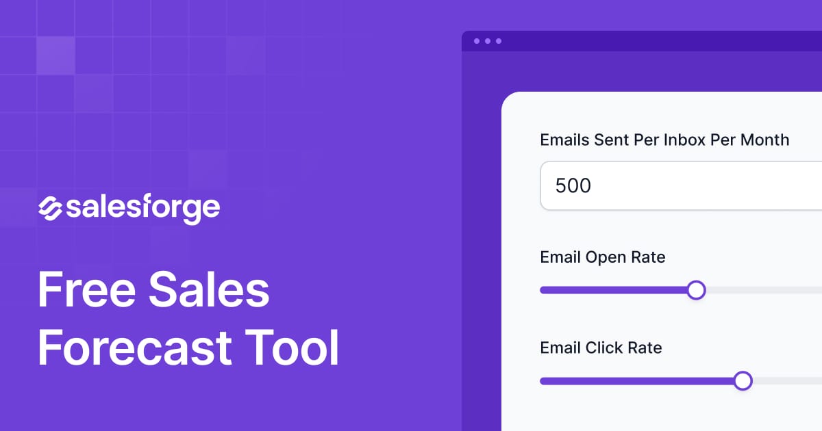 Free Sales Forecast Tool: Estimate the impact of your cold outreach