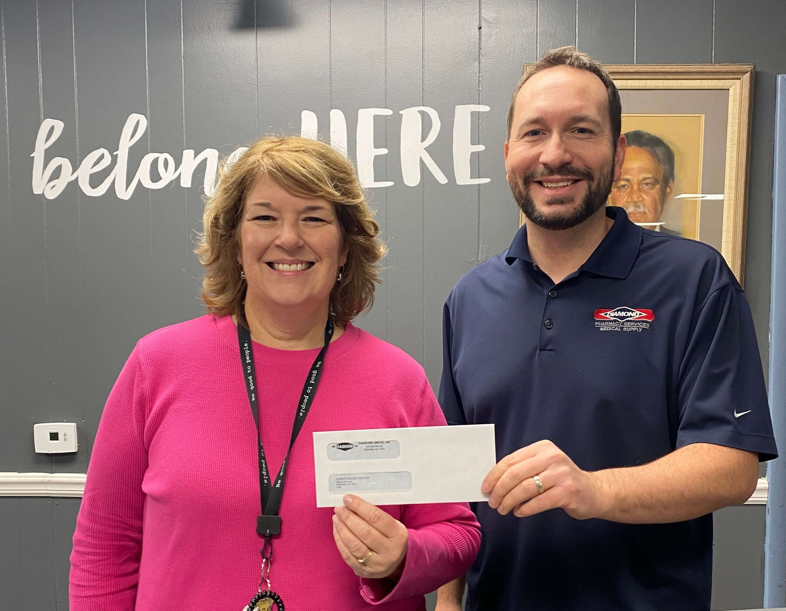 Diamond Makes Donation to Chevy Chase Center | Diamond Pharmacy Blog