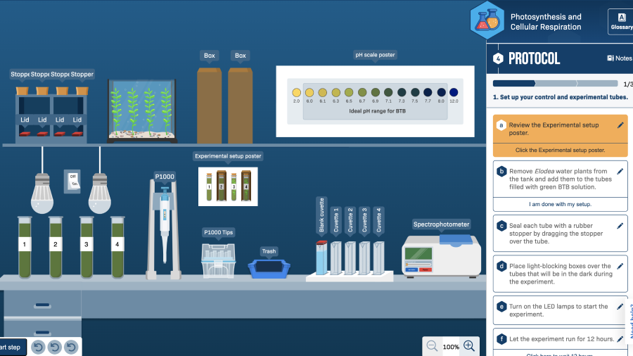 Free Virtual Lab - Photosynthesis and Cellular Respiration