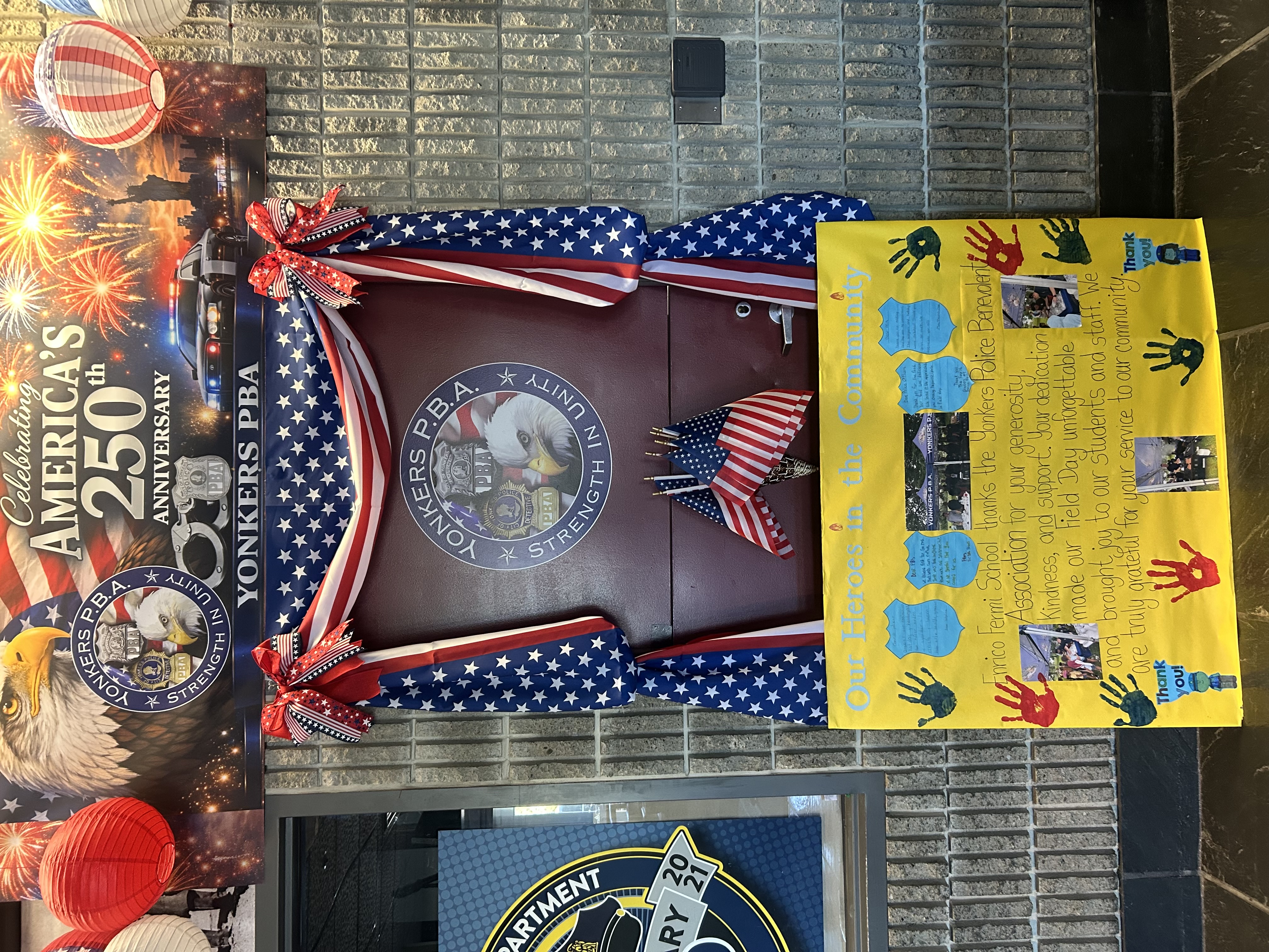 Enrico Fermi School Thanks Yonkers PBA for Field Day BBQ Support