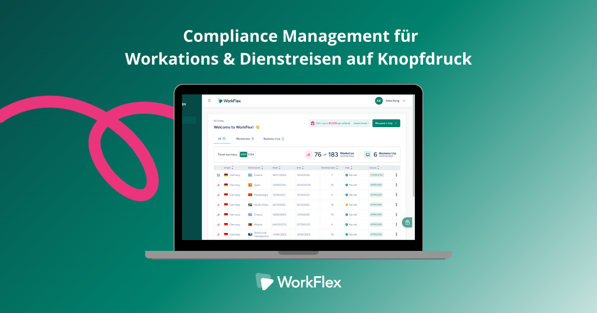 Mitarbeiterentsendungen mit WorkFlex compliant automatisieren