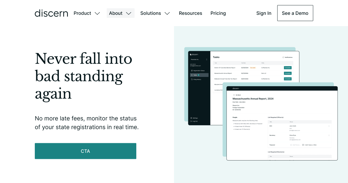 Discern | Automate Entity Compliance