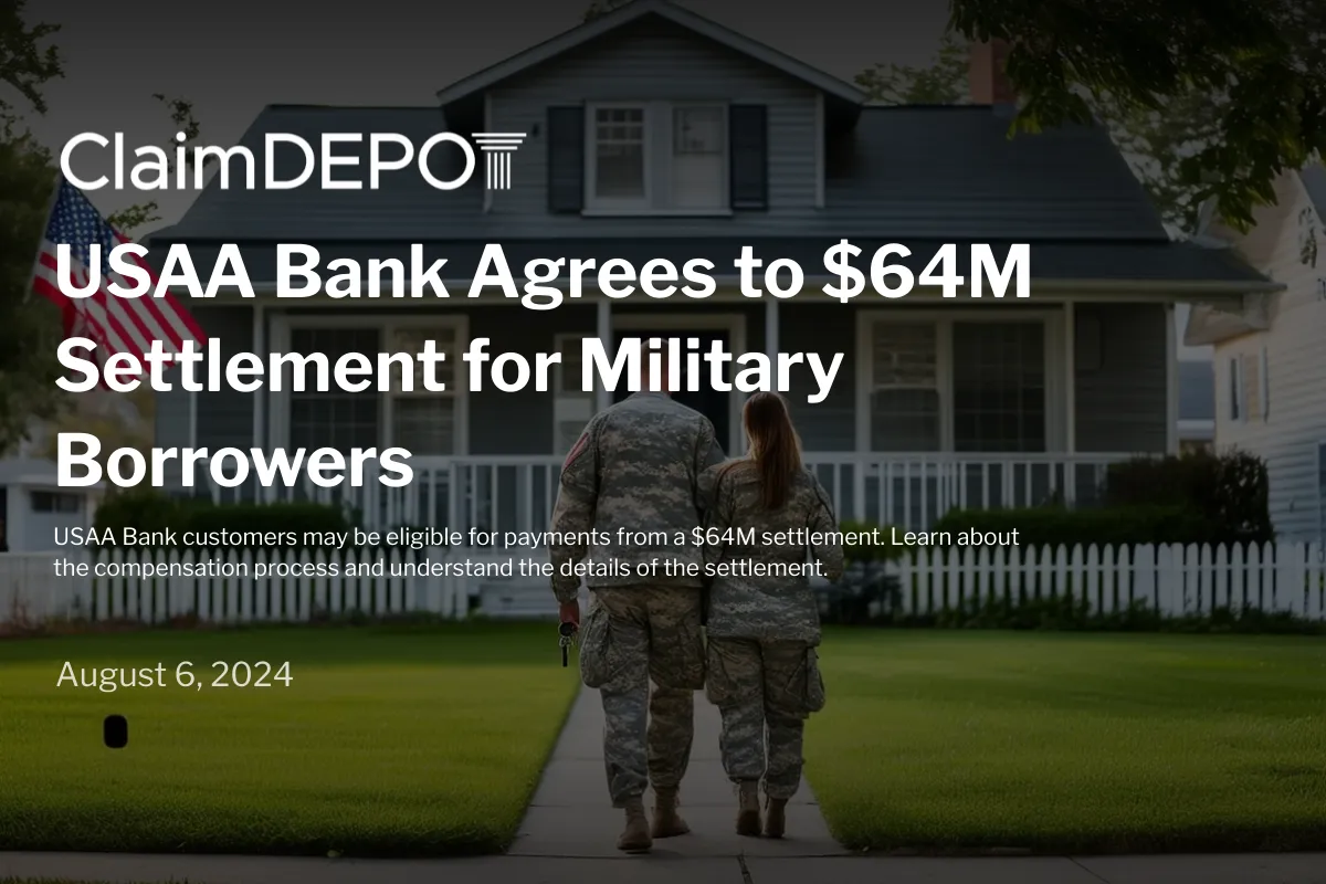 USAA Bank $64M Servicemember Interest Rates Settlement