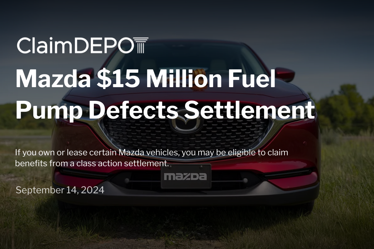 Mazda $15 Million Fuel Pump Defects Settlement