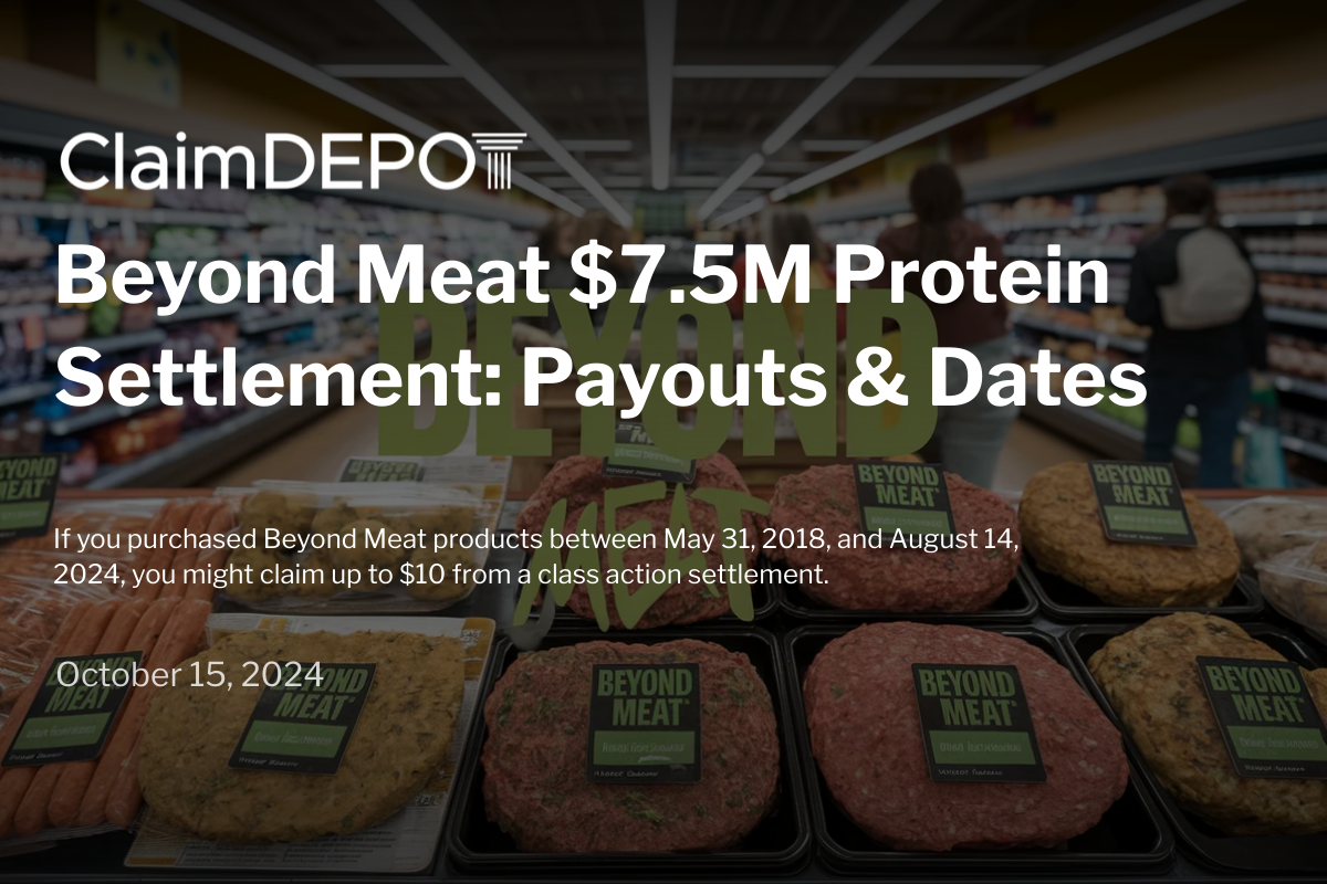 Beyond Meat $7.5M Protein Settlement: Payouts & Dates