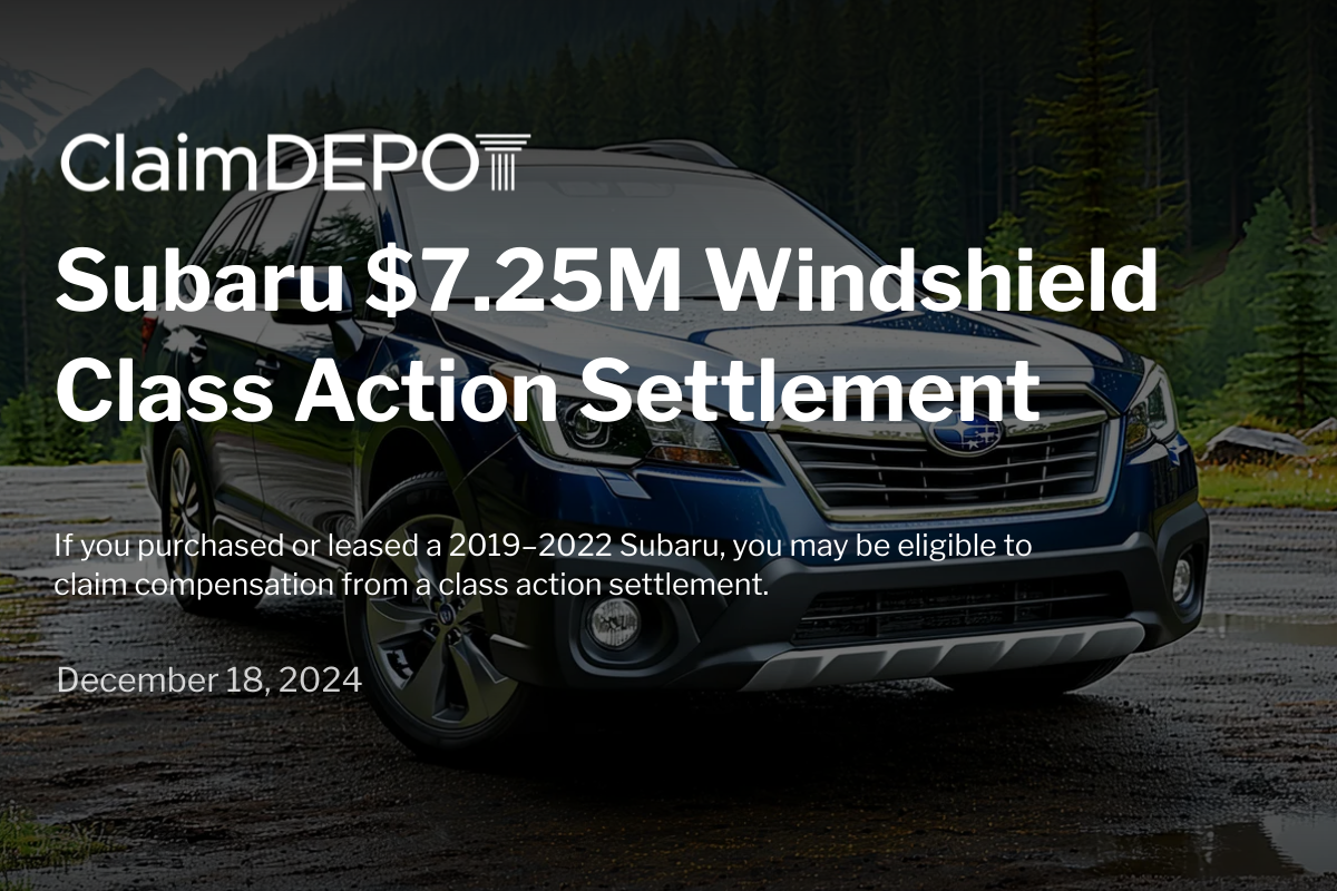 Subaru Windshield Defects Class Action Settlement