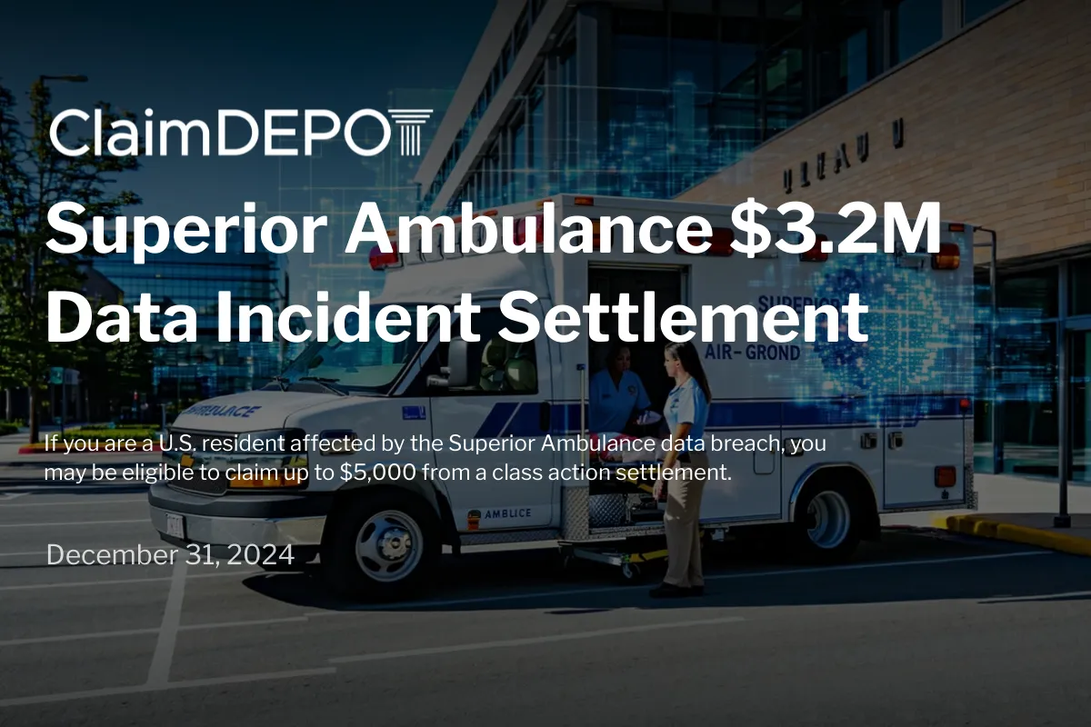 Superior Ambulance $3.2M Data Incident Settlement