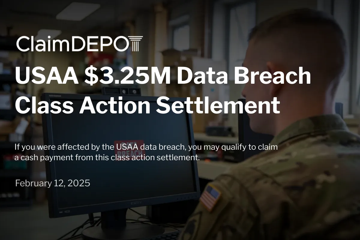 USAA $3.25M Data Breach Class Action Settlement