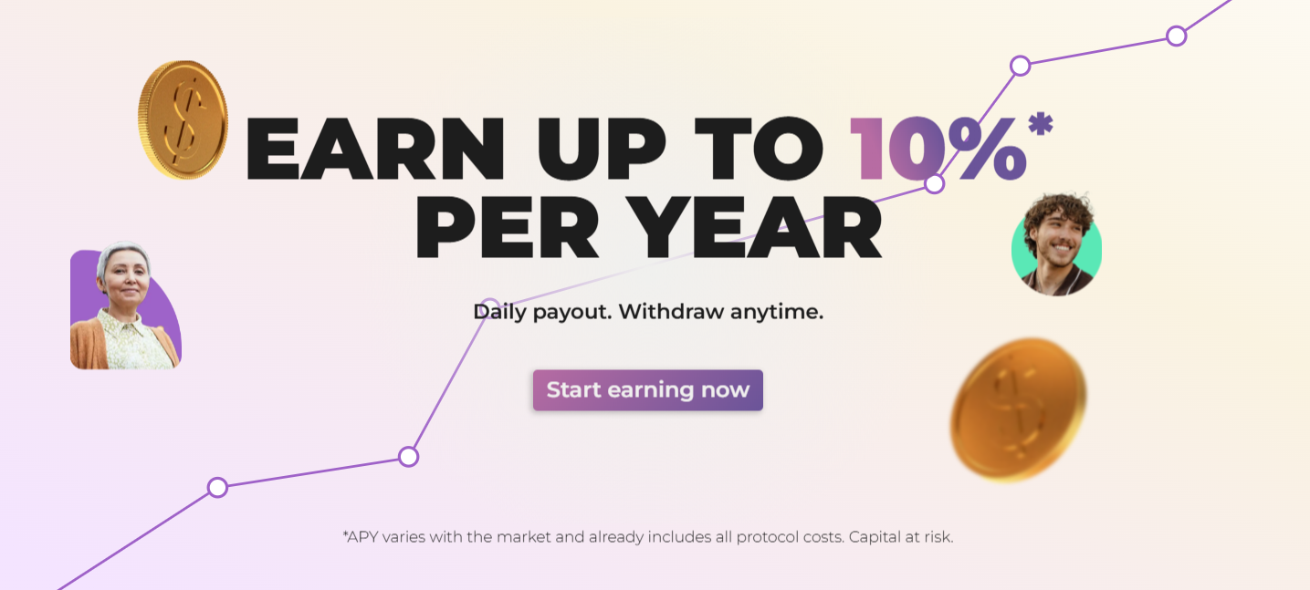 Beans Earn | Earn up to 10%* per year