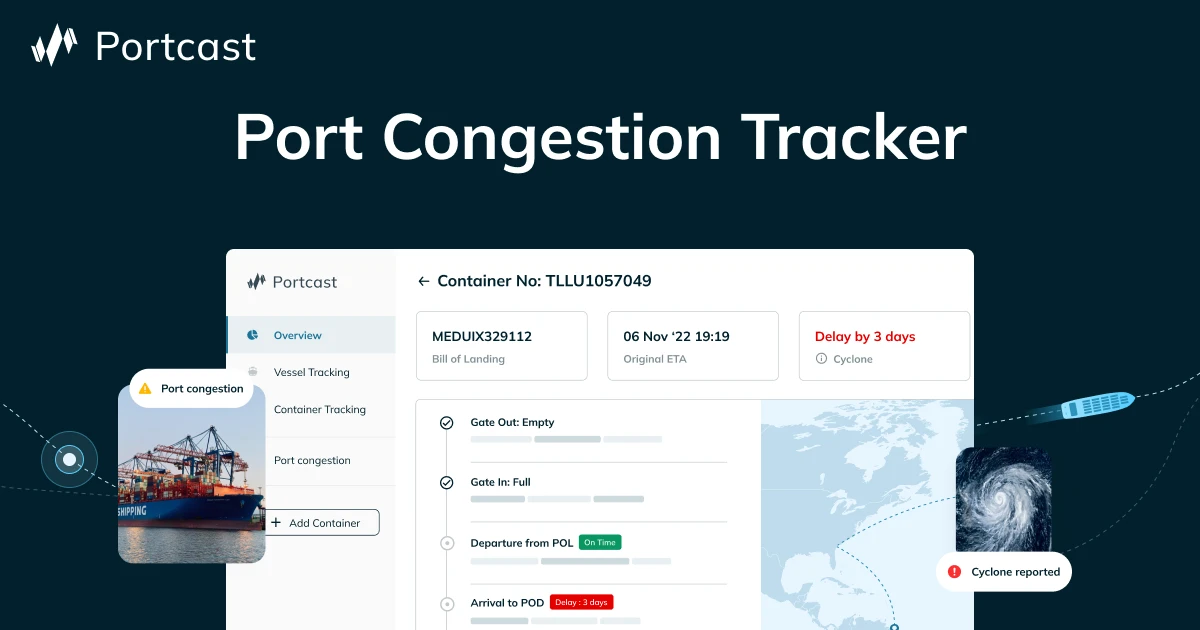 Port Congestion Tracker: Real-Time Vessel Delays & Waiting Times | Portcast