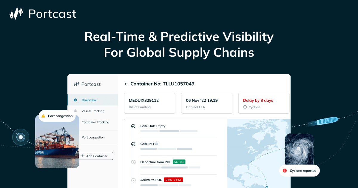 🔎 Portcast — Real-Time and Predictive Transportation Visibility Platform