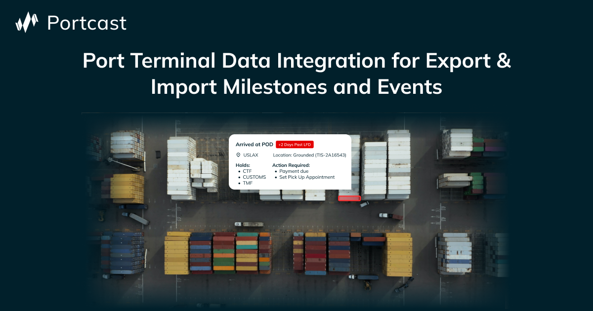 港湾ターミナルの可視性｜Portcast.io