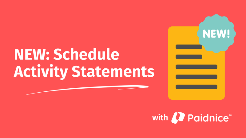 New: Activity Statements