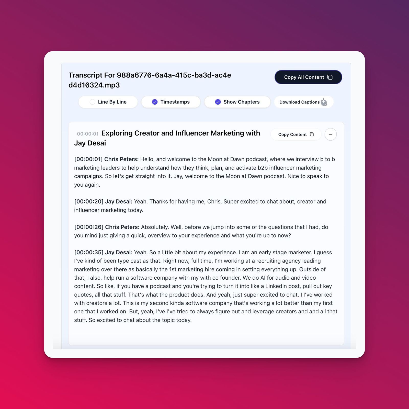 Convert Video to Text
