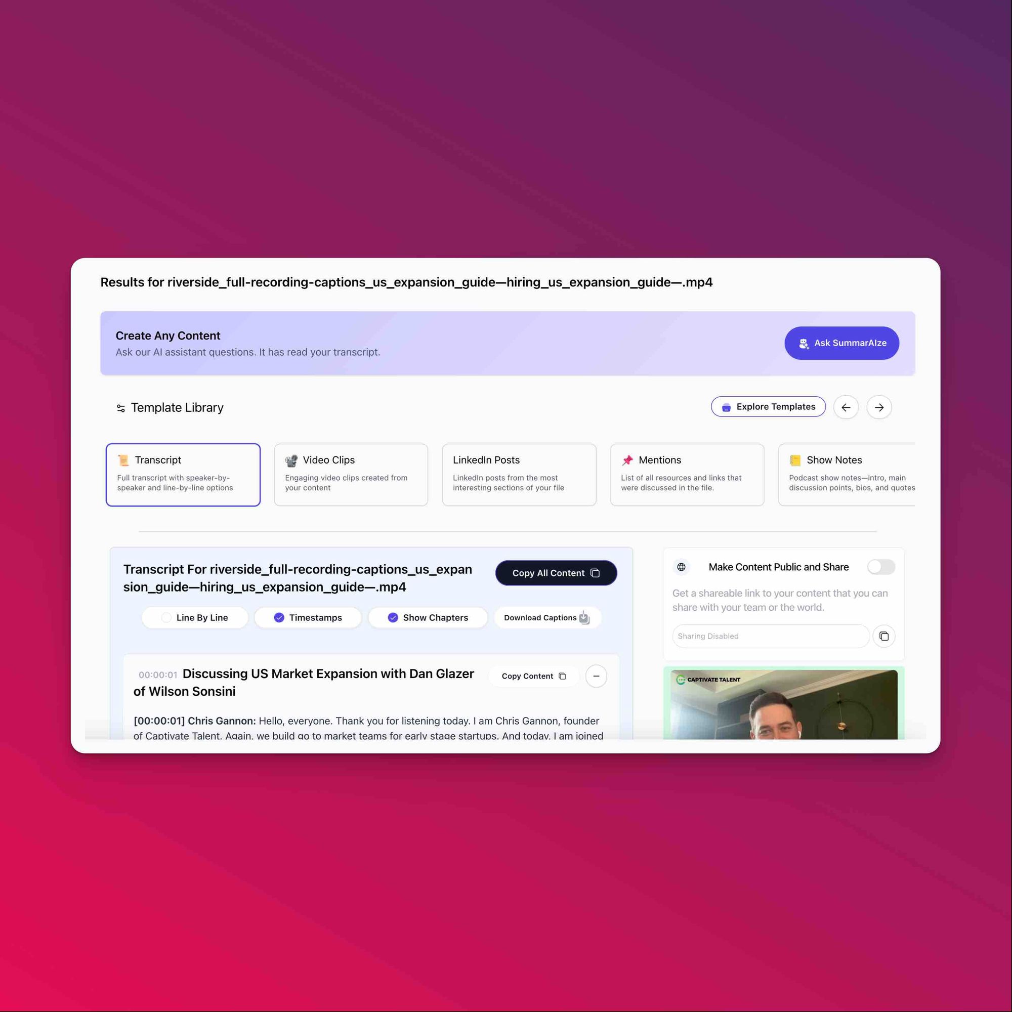 Convert Video to Text