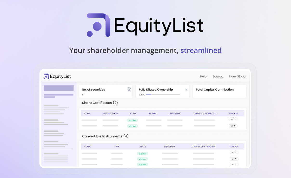 Shareholder Management Software | EquityList