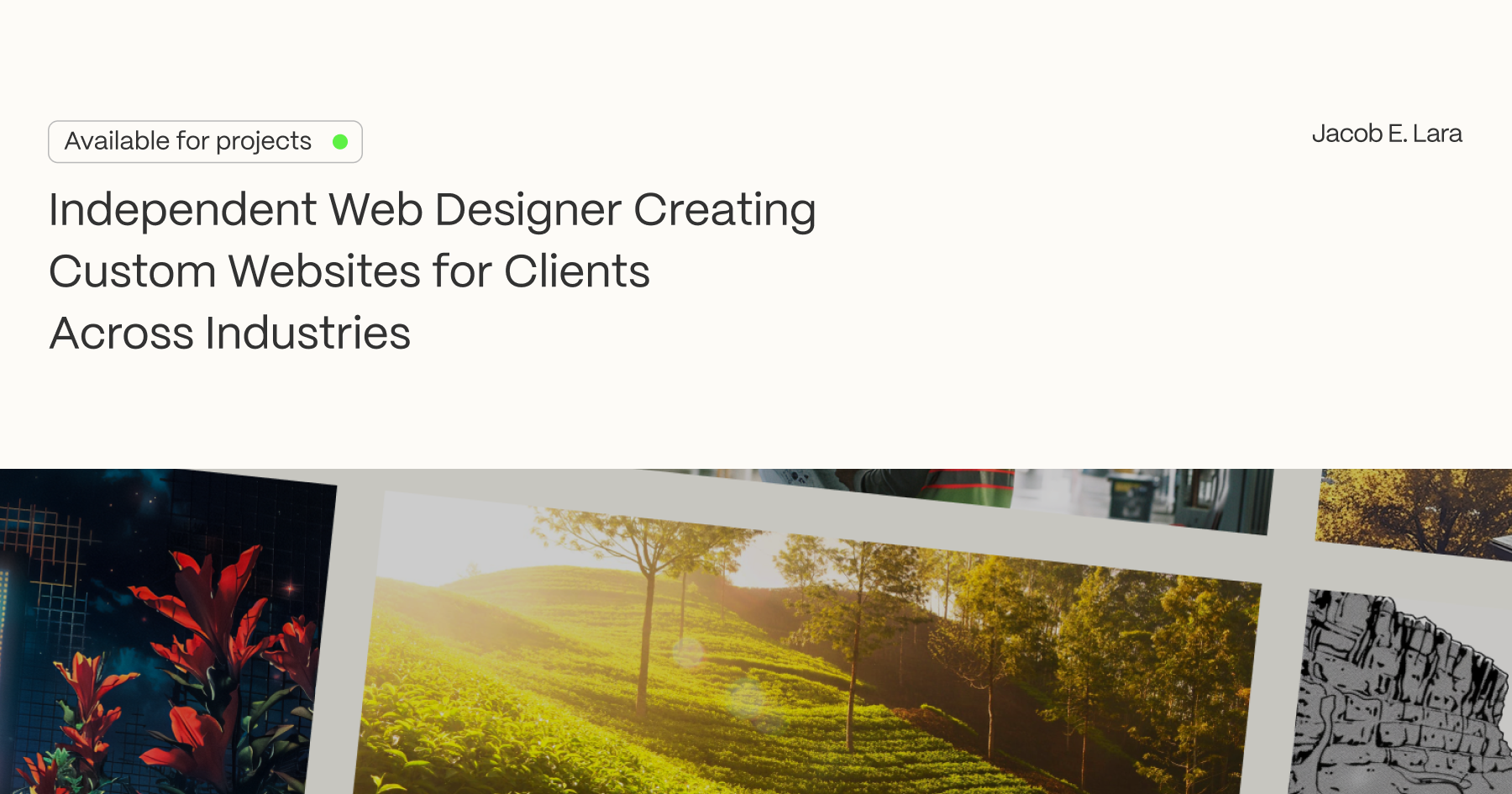 Jacob E. Lara - Independent Web Designer - Amarillo, Texas