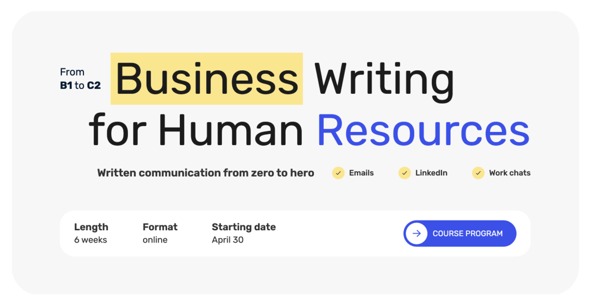 Business Writing for Human Resources | English For IT™