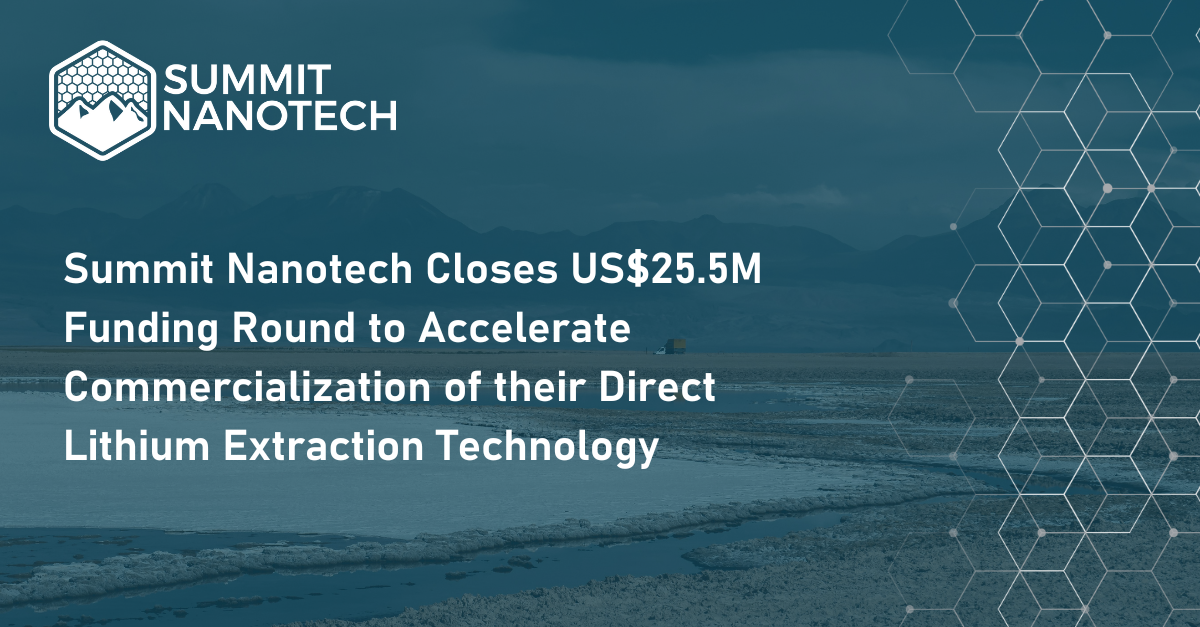 Summit Nanotech Corporation Closes US$25.5M Funding Round to Accelerate ...