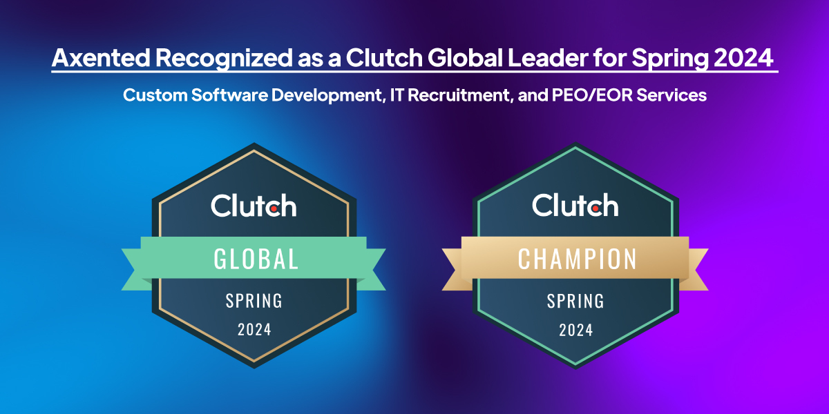 Axented Recognized as a Clutch Champion & Global Leader for Spring 2024 - Axented