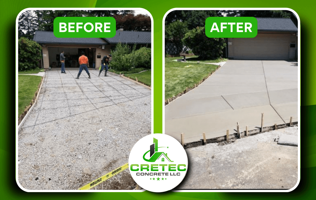 Cretec Concrete Portland - Concrete Driveways, Patios & Driveway Aprons