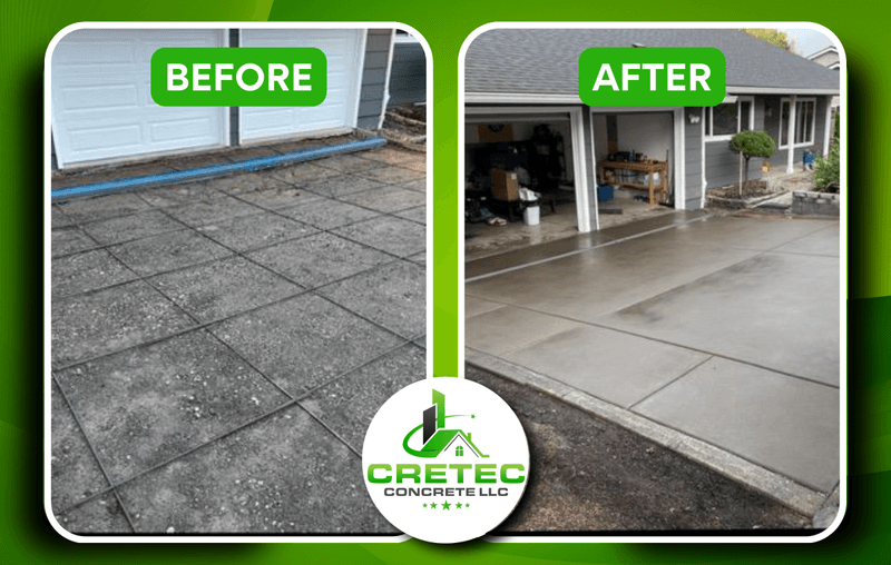 Cretec Concrete Portland - Concrete Driveways, Patios & Driveway Aprons