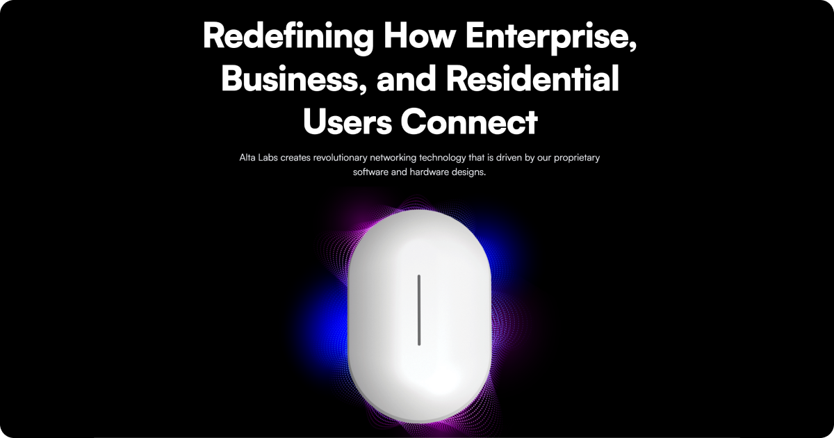 Alta Labs: Enterprise WiFi 6 - Elevated
