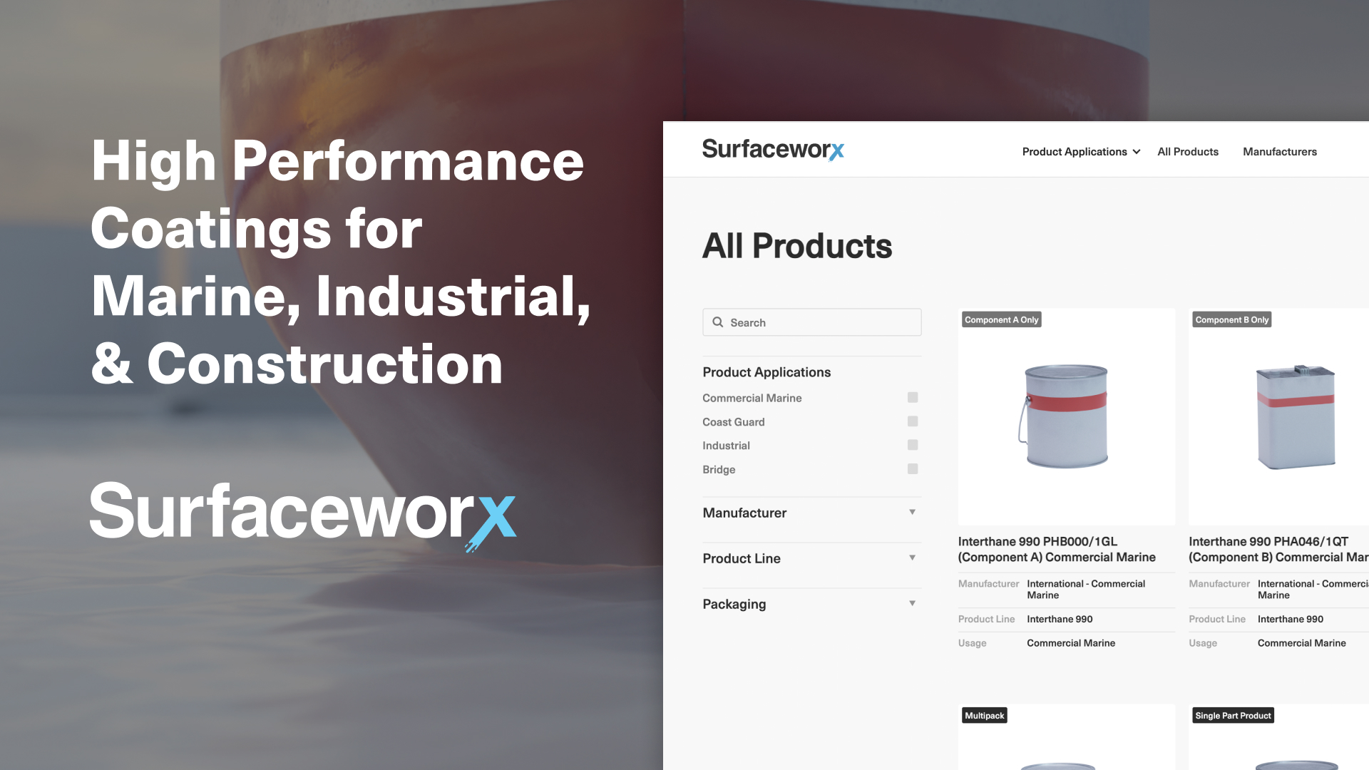 Marine, Industrial & Bridge Products – Surfaceworx