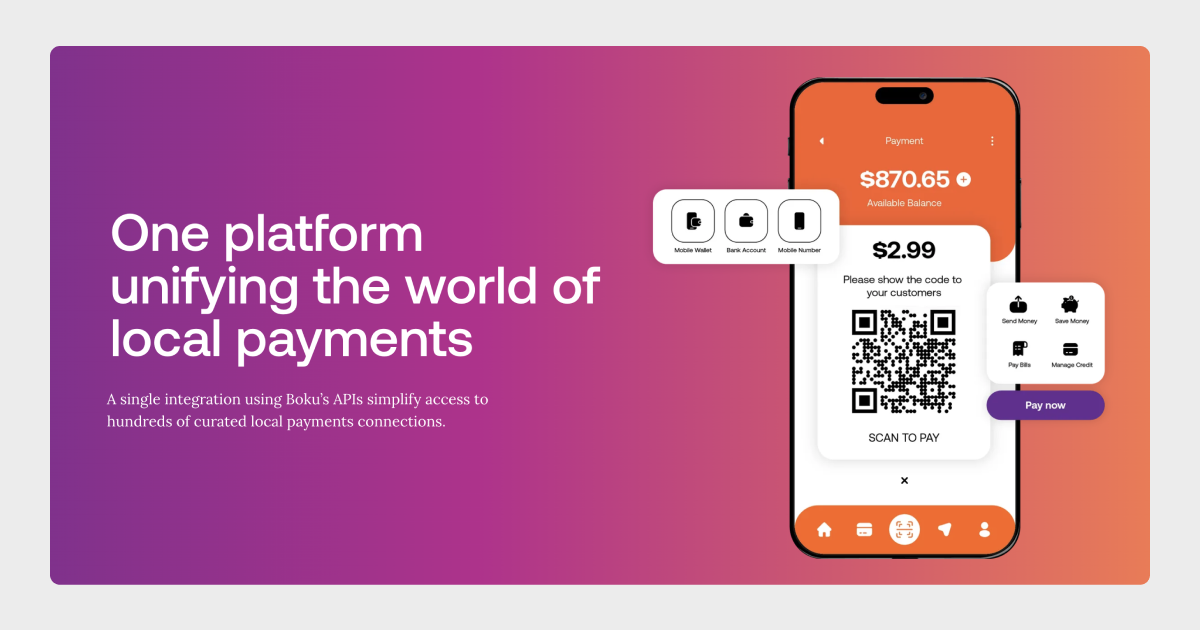 A unified payment platform for local payment methods | Boku