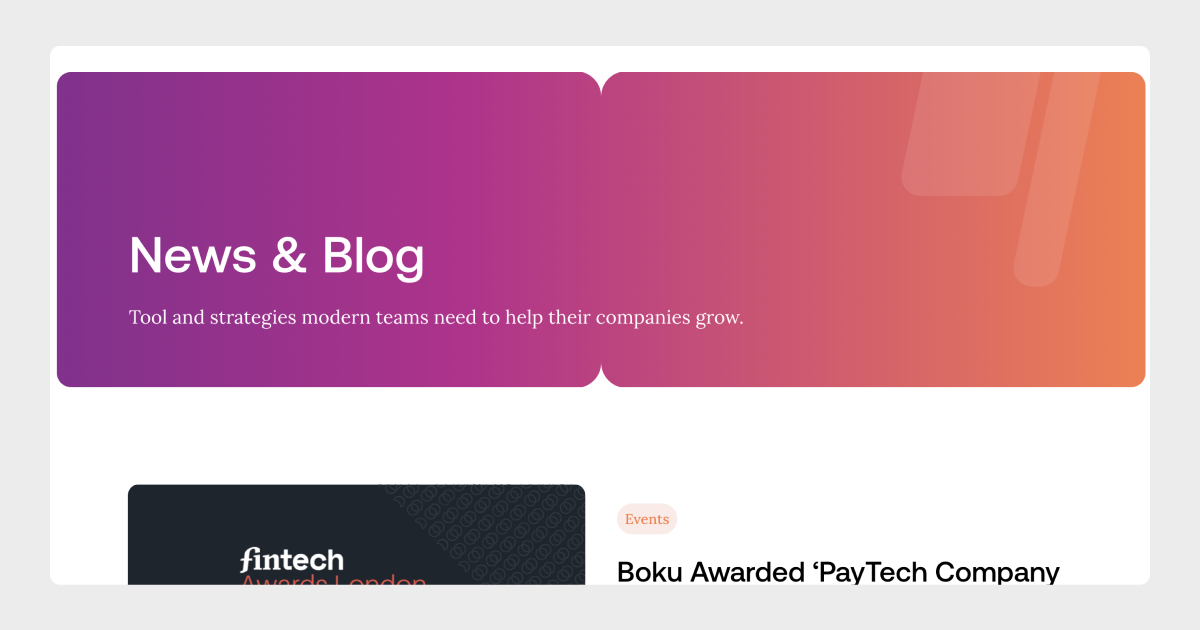 Boku Newsroom: Latest press releases and company news
