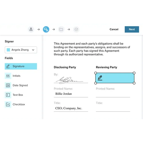 Sign documents online store