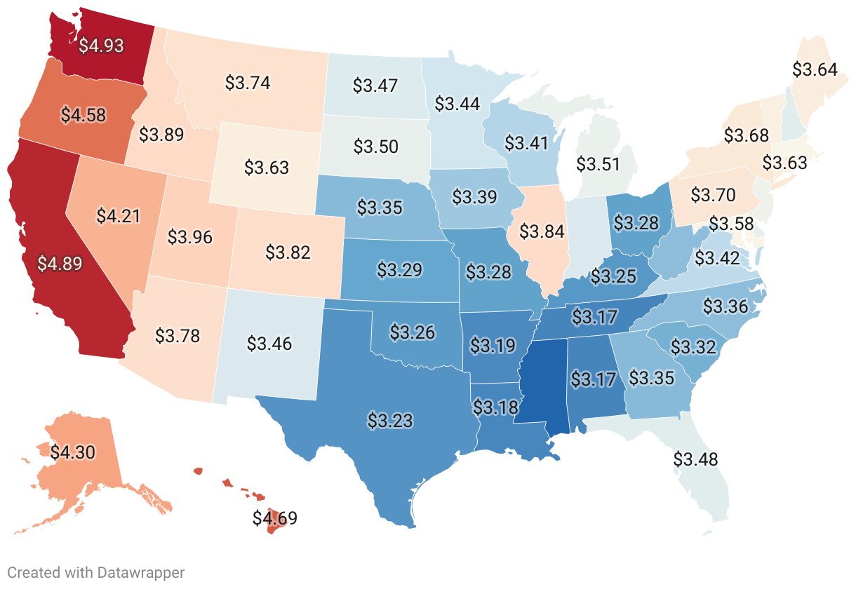 Gas Price By State 2024
