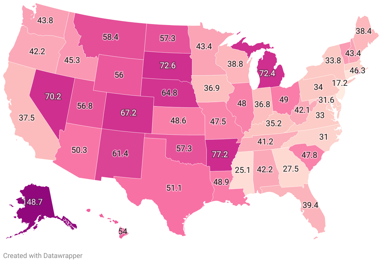 Rape Statistics By State 2024