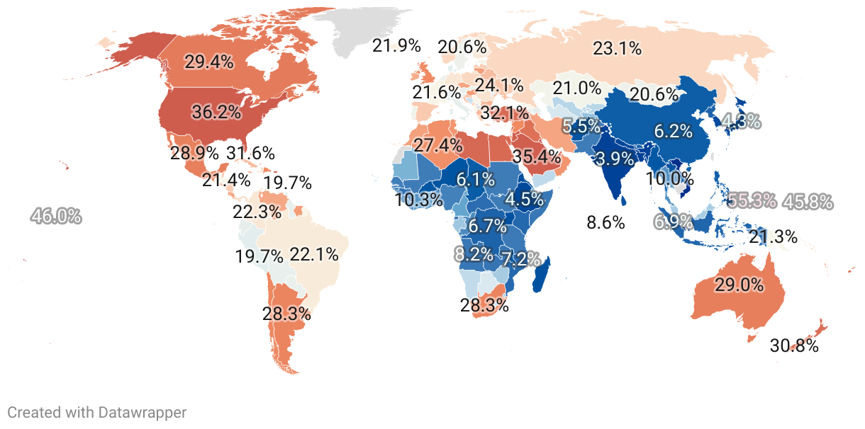 Most Obese Countries 2024
