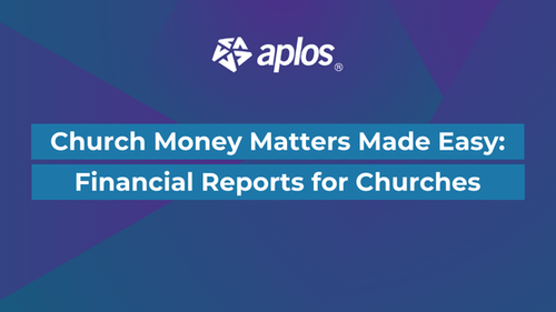 Church Money Matters Made Easy: Financial Reports for Churches