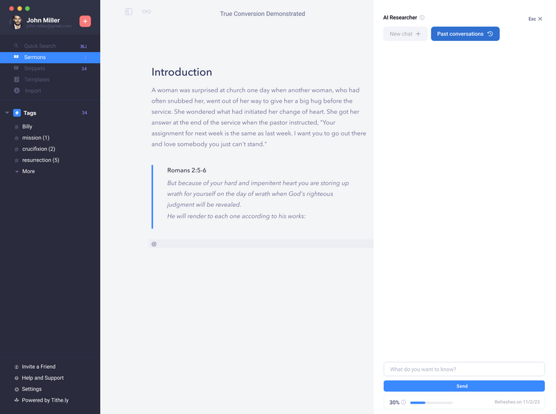 Supercharge your Sermons with AI | Sermonly