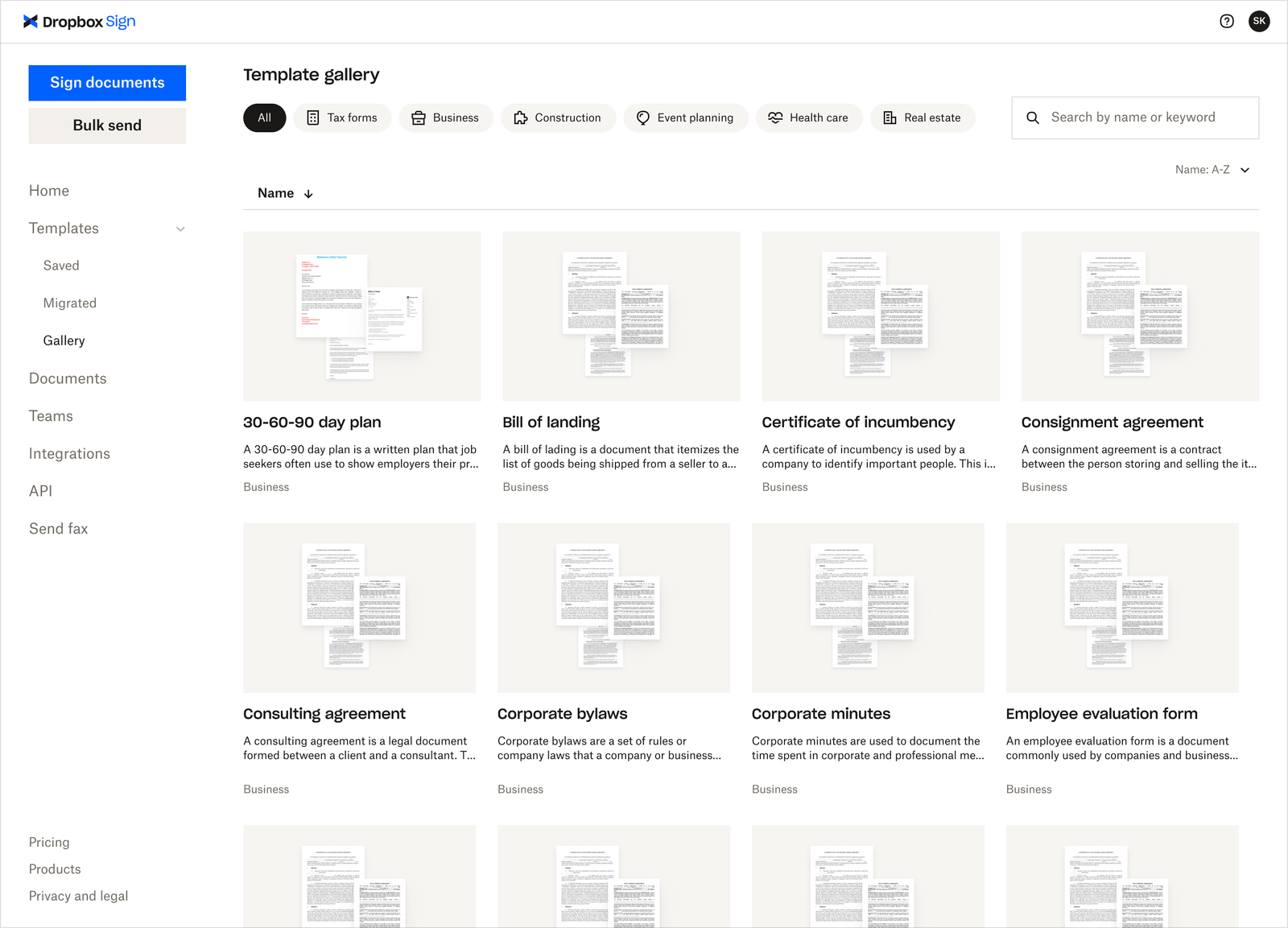 eSignature Templates: Contracts, Agreements, Forms - Dropbox Sign
