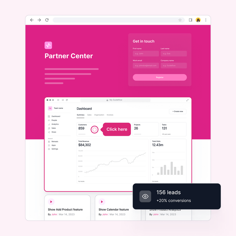 The most advanced interactive product demo platform - Guideflow