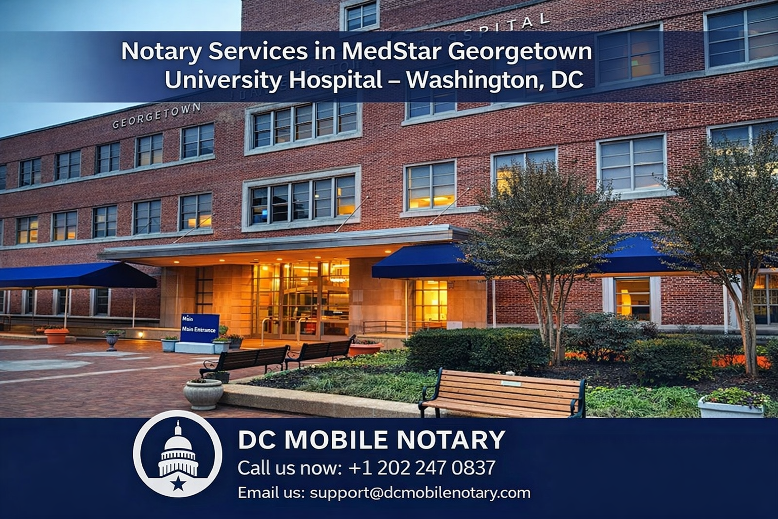Notary Services in MedStar Georgetown University Hospital – Washington, DC