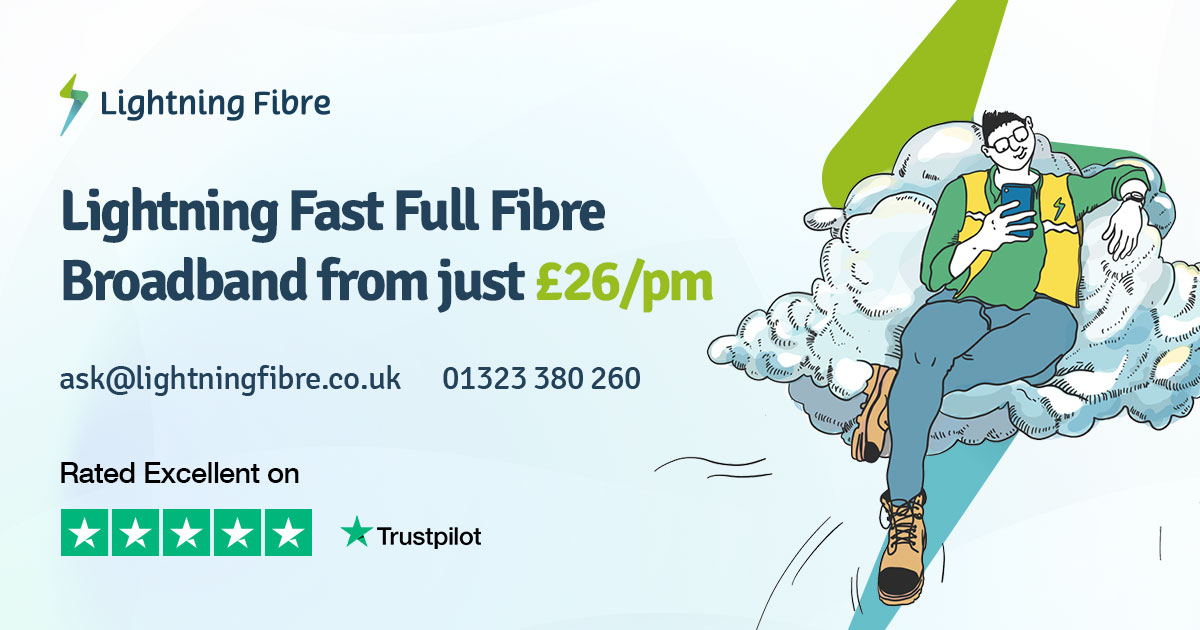 Lightning Fibre | Lightning Fast Full Fibre Broadband