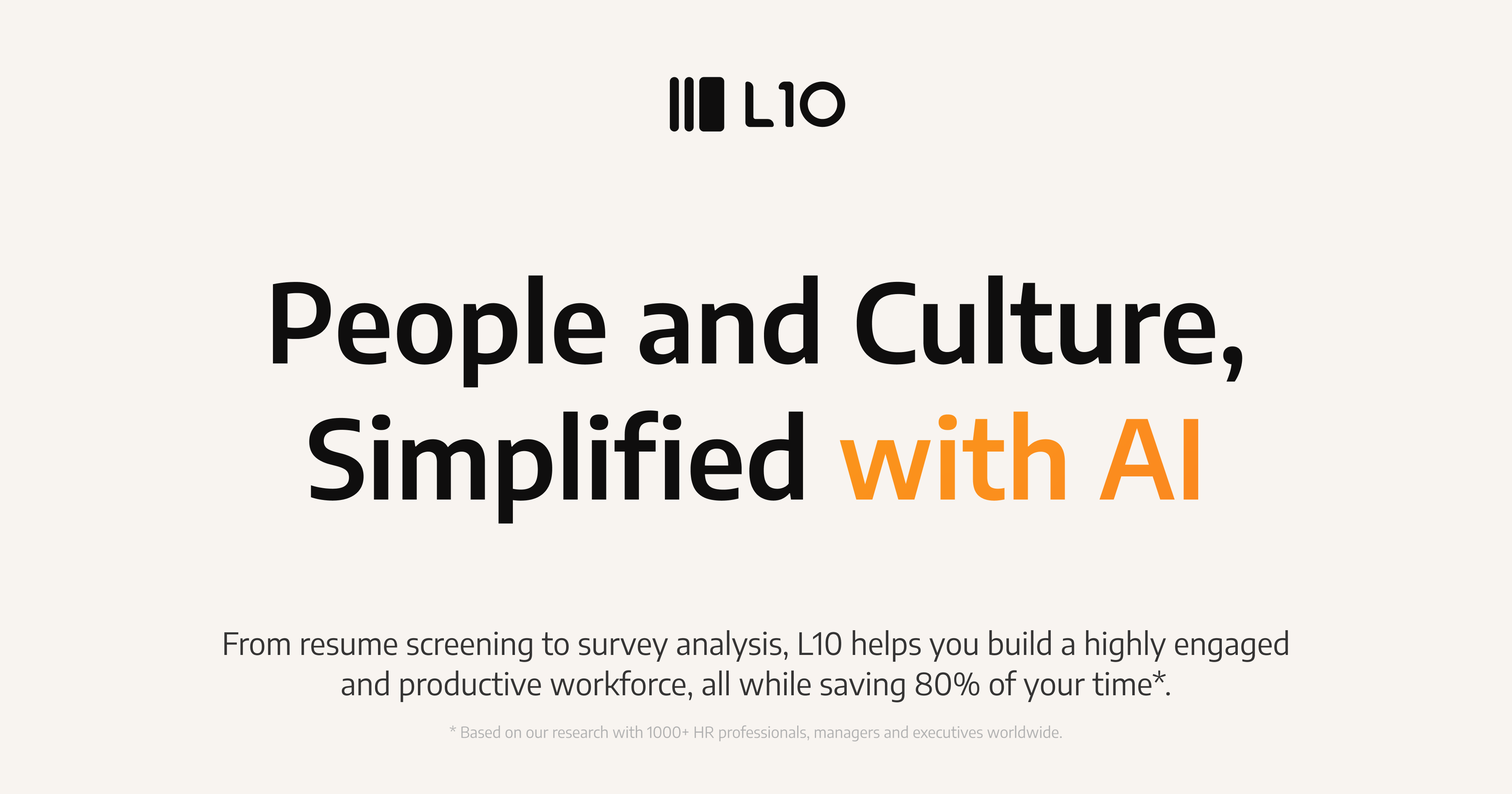 L10: AI-Powered People & Culture Platform