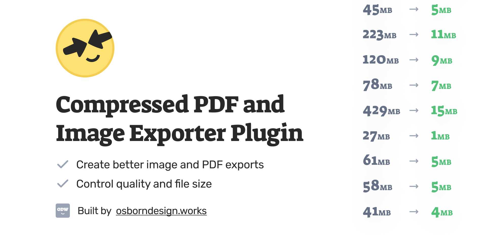 Compressed PDF and Image Exporter — built by Osborn Design Works | ODW